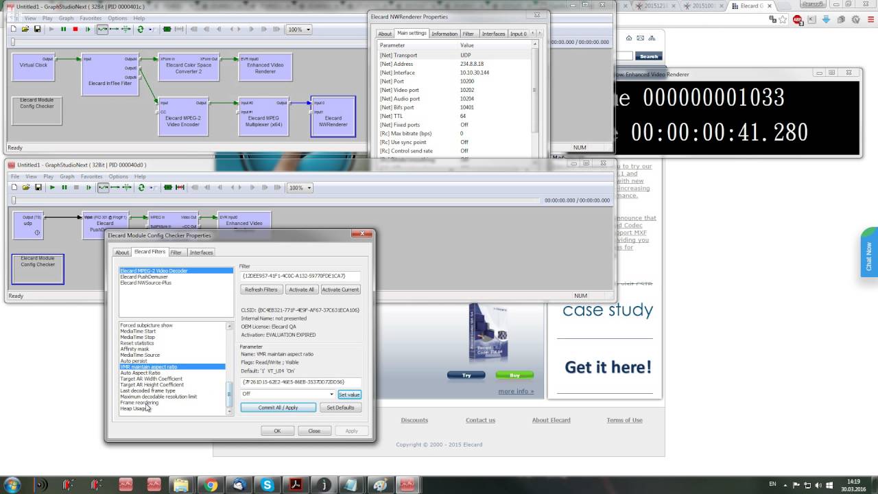 Low Delay MPEG2 Encoding and Streaming Receiving with Elecard Codec SDK ...