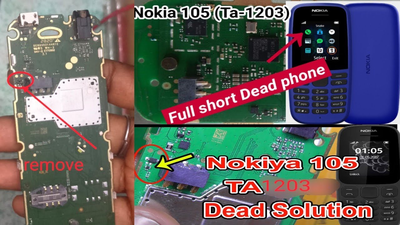 Nokia 105 dead solution / Nokia ta( Ta 1203 )dead solution / Nokia 105 ...