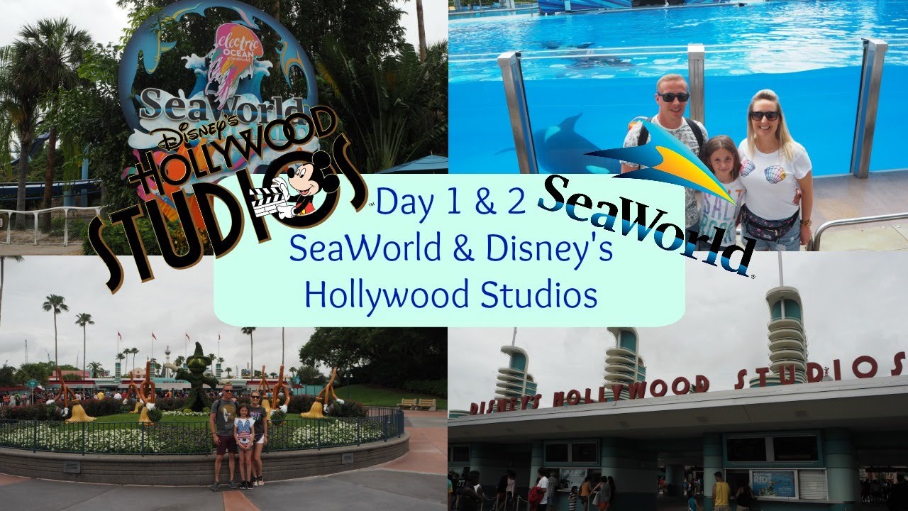Day 1 & 2 - SeaWorld & Disney's Hollywood Studios! - YouTube