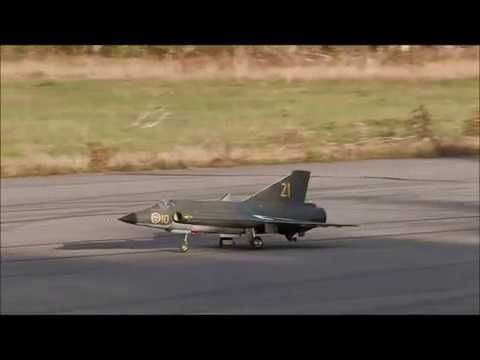 J35 Draken Rc jet - YouTube