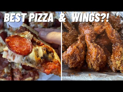 Halal Pepperoni Pizza and Honey BBQ Wings at ZAKS! Halal Food Reviews!