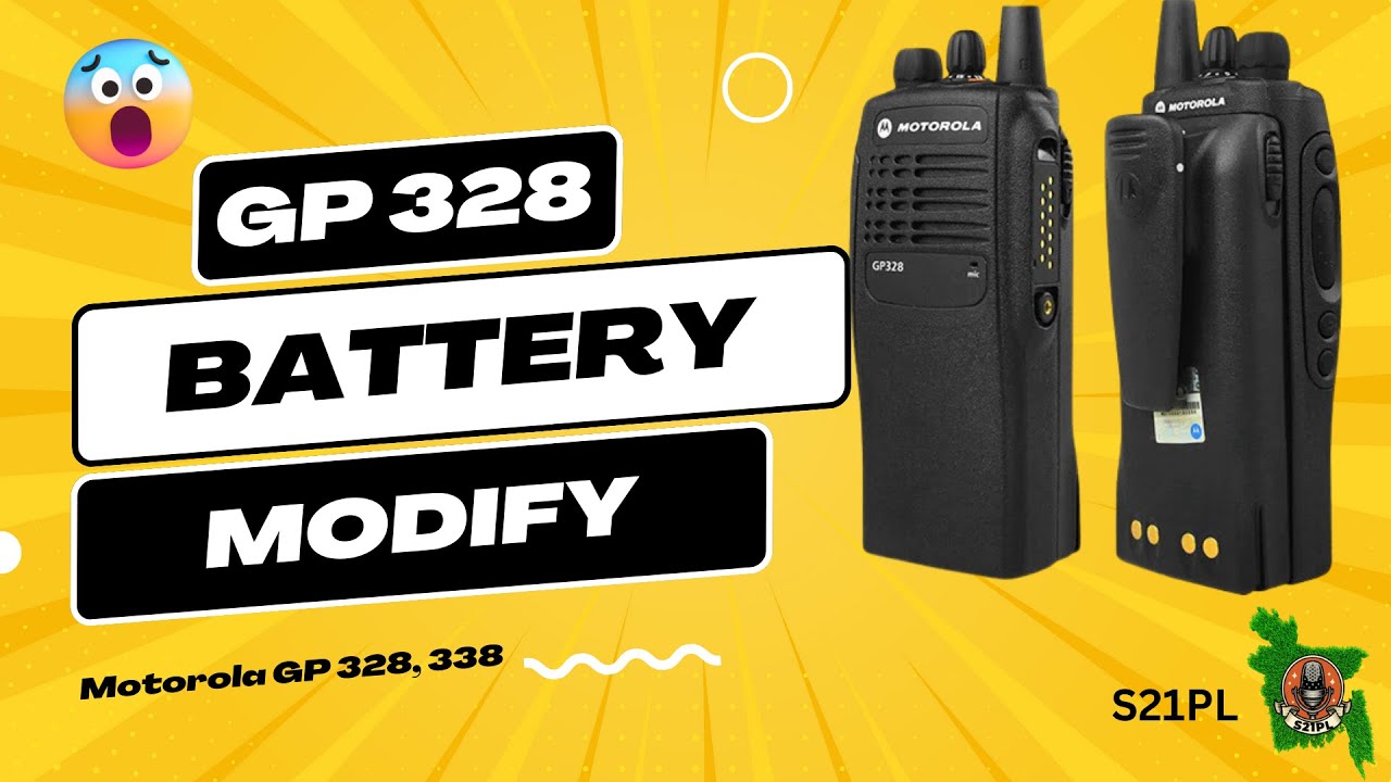 Motorola GP328 Battery Open || GP338 || S21PL || - YouTube
