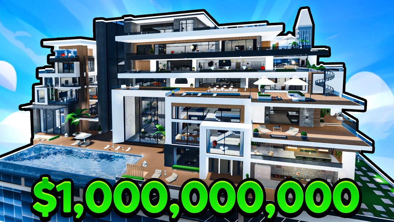 I Built $1,000,000,000 MEGA Skyscraper Penthouse in Roblox! - YouTube