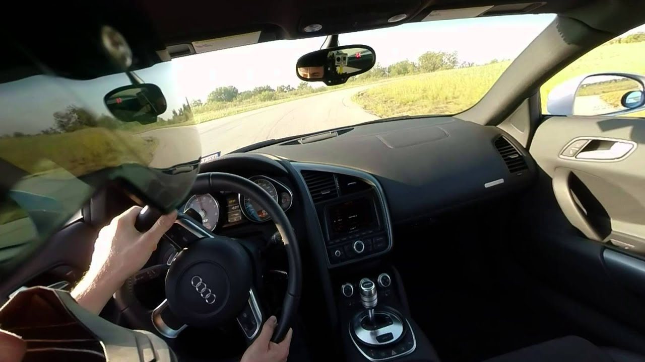 Audi R8 Helmet Cam: Longhorn Racing Academy - YouTube