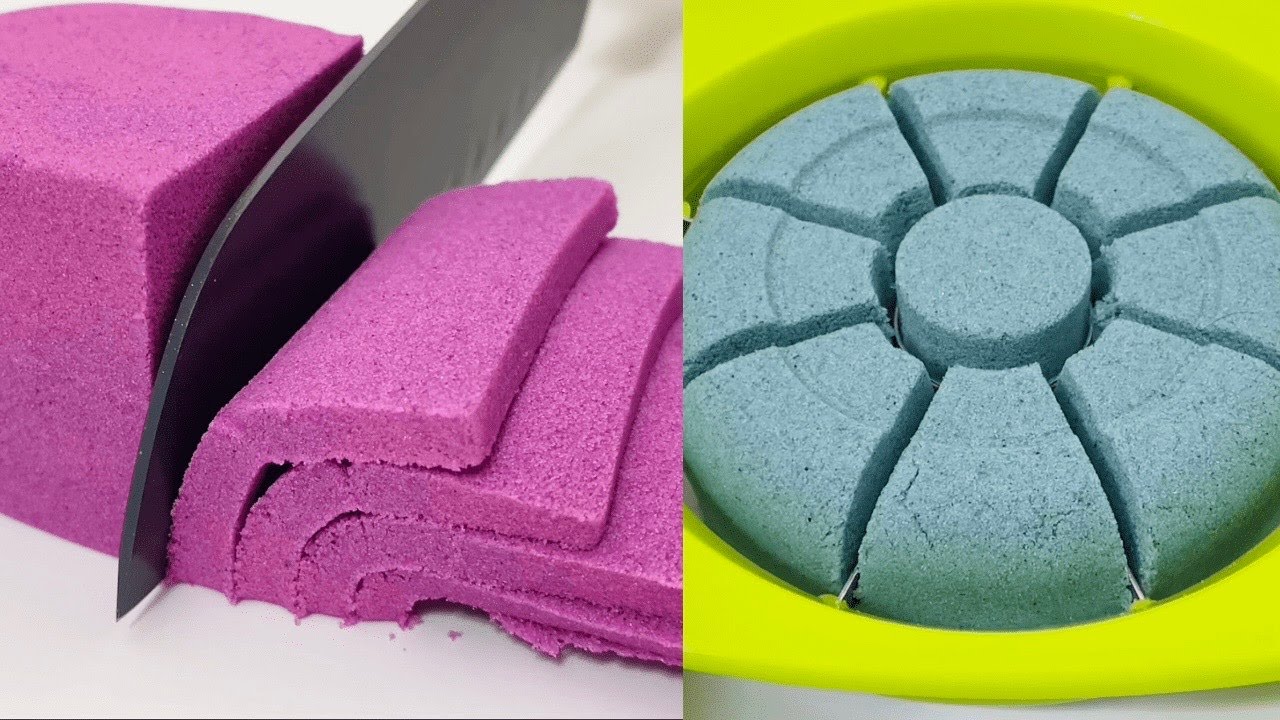 Sand ASMR/Kinetic Sand cutting ASMR/砂ASMR/모래ASMR - YouTube