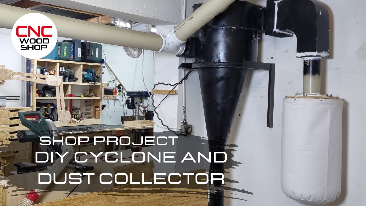 DIY Dust Collector and cyclone - YouTube