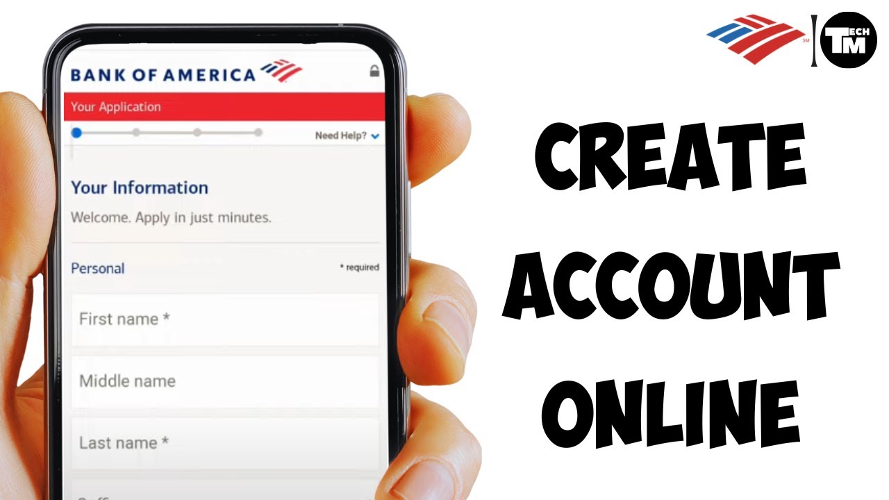 How To Open a Bank of America Account Online 2023 - YouTube