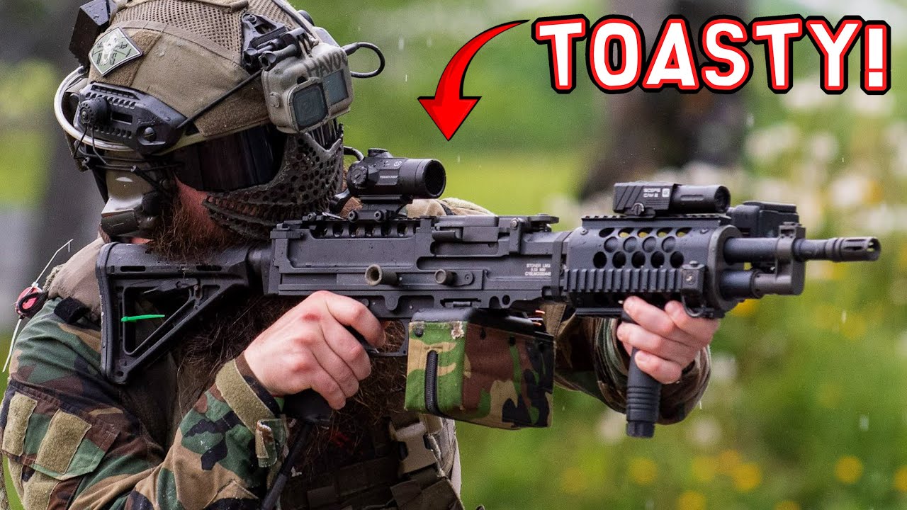 This Airsoft LMG is on FIRE!!! 🔥 - YouTube