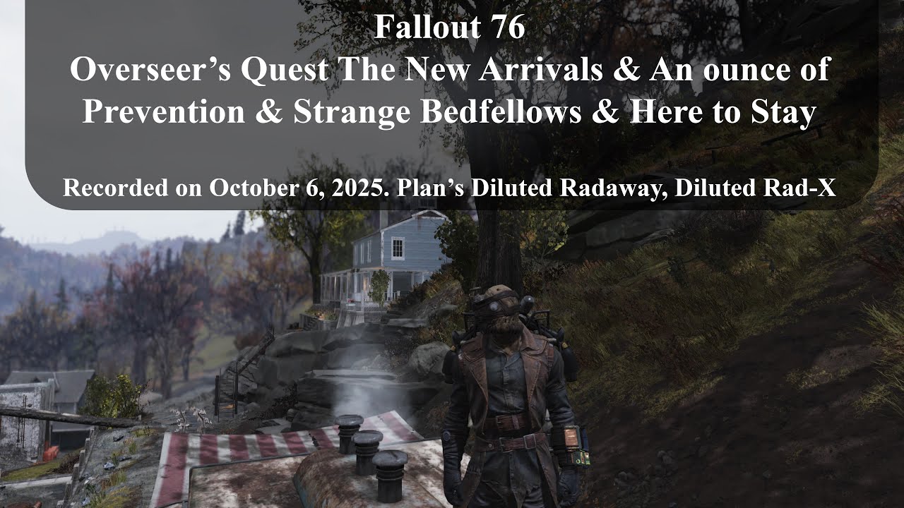 Fallout 76 Overseers Quest The New Arrivals - YouTube