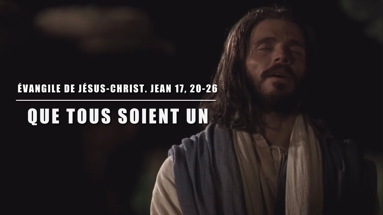 Évangile de Jésus Christ + commentaire : Jean 17, 20-26 - Que tous ...