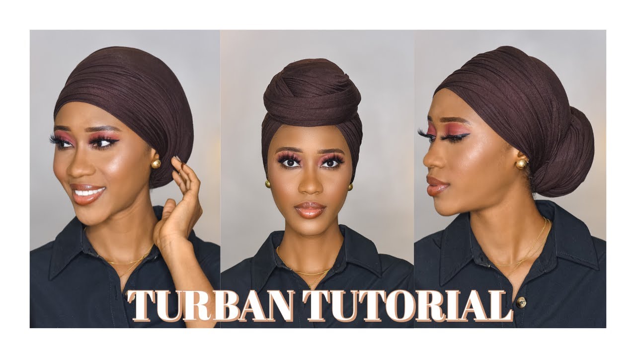 3 QUICK & EASY TURBAN TUTORIAL | NO PINS!!!! | MSS DEEE #turbantutorial ...