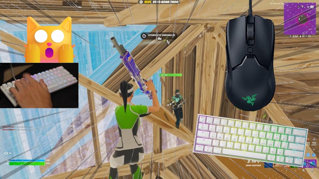 😴ASMR Fortnite Satisfying 💤 Box Fight Gameplay 📦 GK61 Keyboard Sounds 🙀 ...