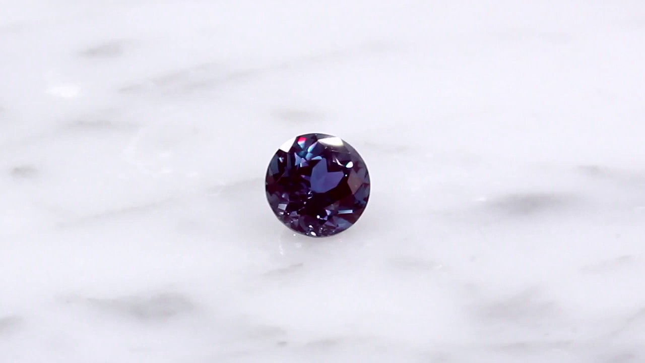 Round Lab Alexandrite - YouTube