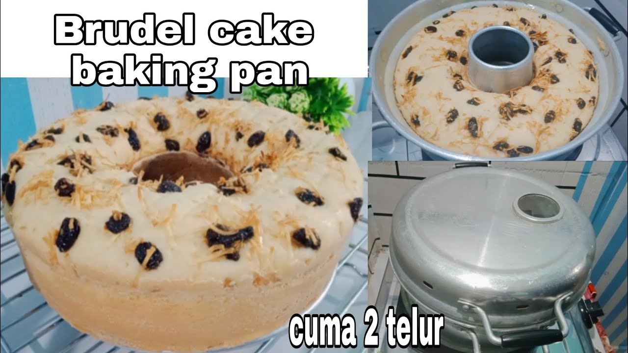 #resep resep Bluder cake (brudel cake) dengan baking pan - cara membuat ...