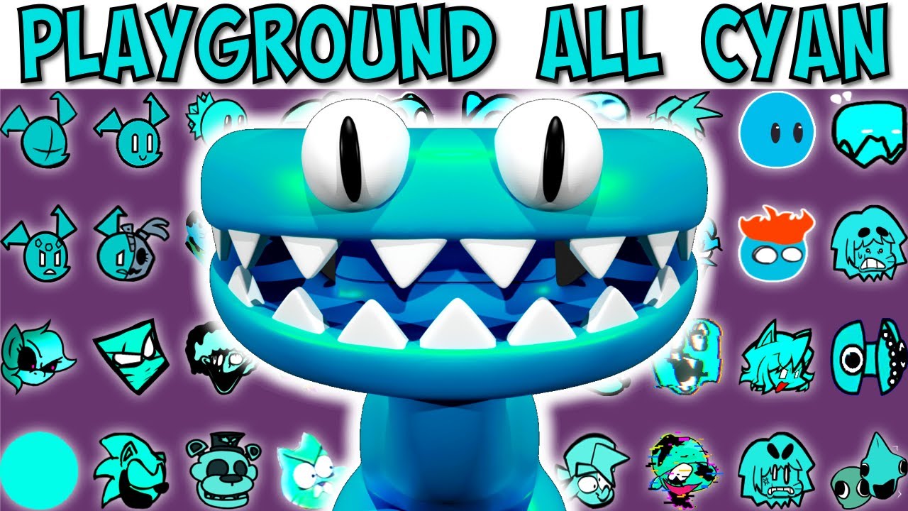FNF Character Test | Gameplay VS My Playground | ALL Cyan Test - YouTube