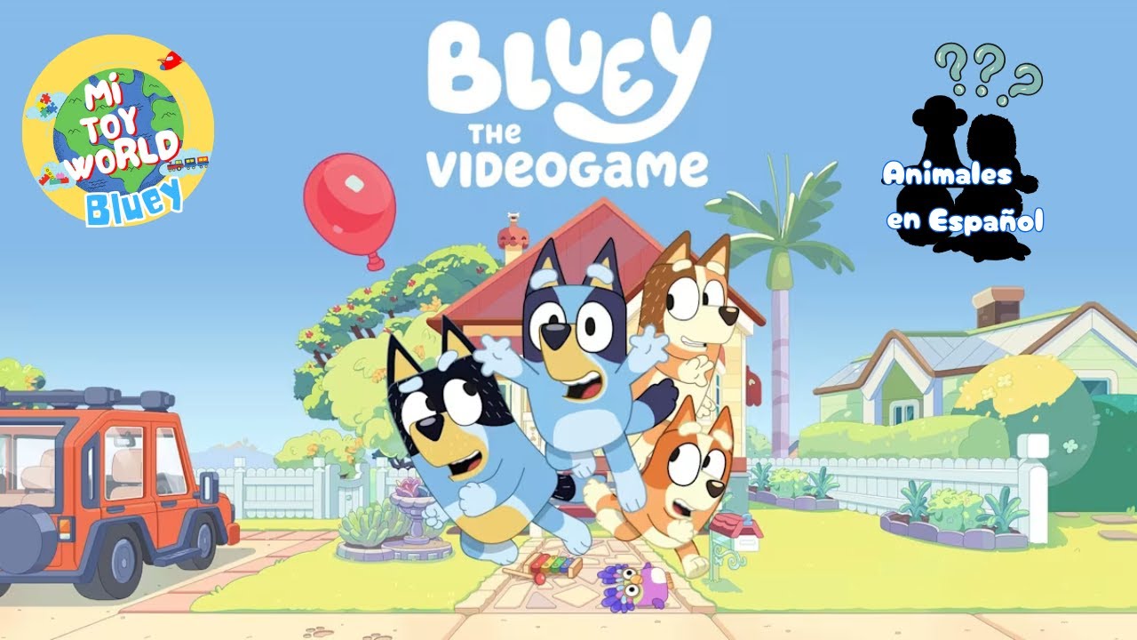 Learn with Bluey and Bingo in the Bluey videogame | Animals in Spanish ...