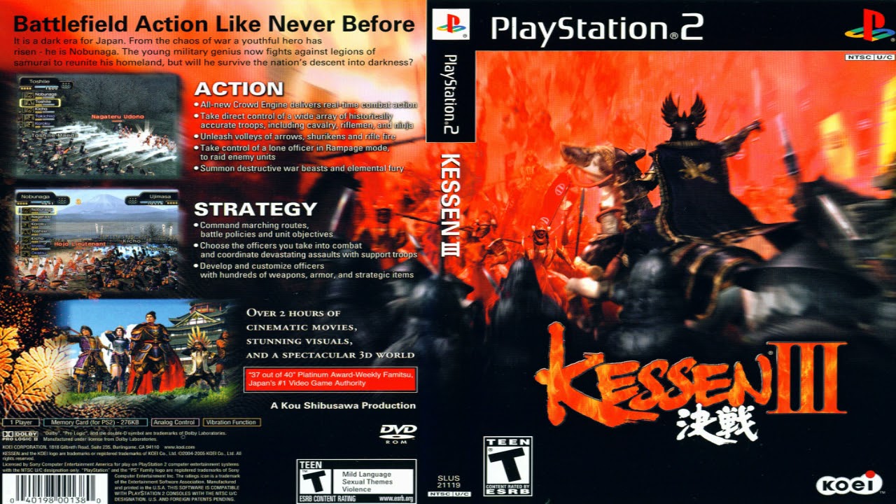 Kessen III OST - Scene Setting - Normal - YouTube