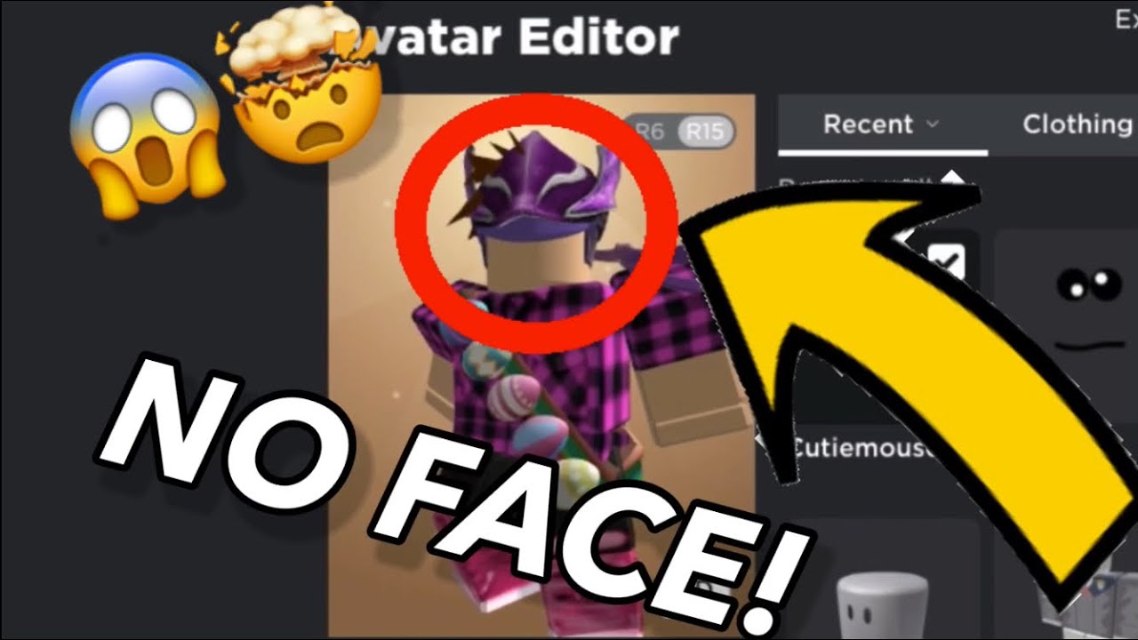 I have no face on roblox... - YouTube