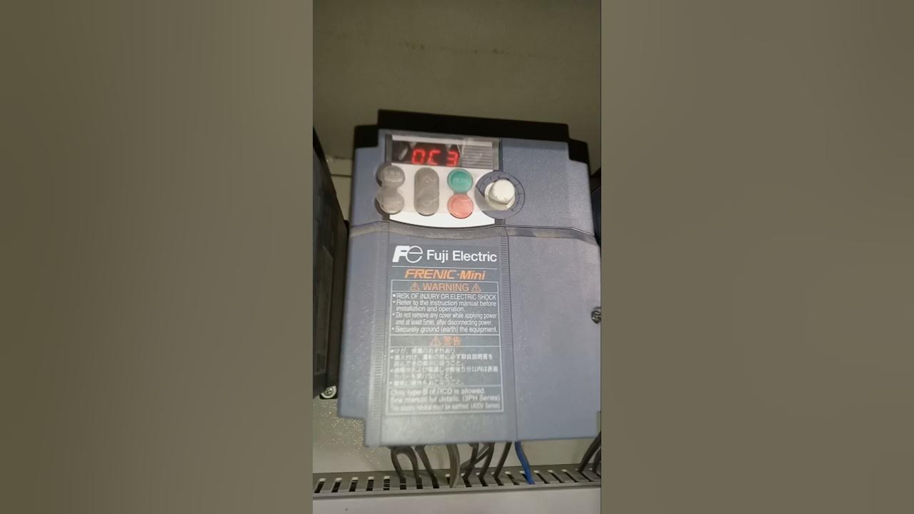 Fuji VFD OC3 error , oc3 fault in fuji drive ,oc3 fault in vfd,vfd drive - YouTube
