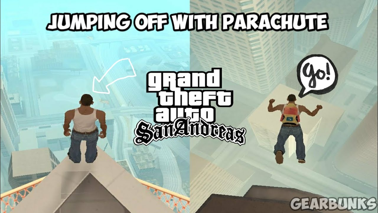Jumping With Parachute • Tallest Building • GTA SA • GearBunks - YouTube
