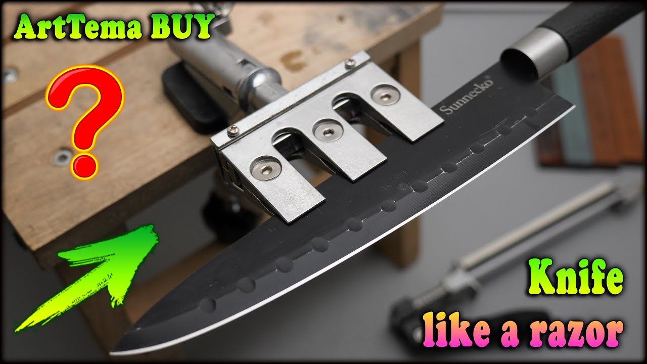 Sharpener Rehoo Pro Rh006 - Sharpening a chef knife. Knife Sharpener ...