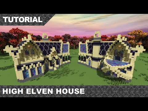 Minecraft High Elven House Tutorial & Download - YouTube