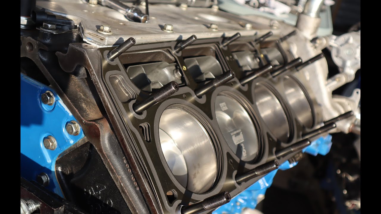 LS 5.3 Engine Build Part 5 ARP Head Studs & Cylinder Head install ...