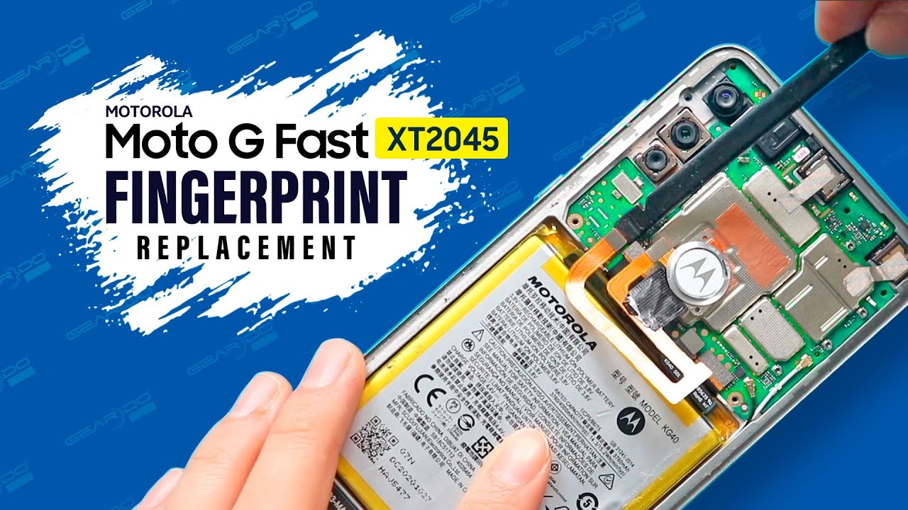 Motorola Moto G Fast Fingerprint Sensor Replacement XT2045 - YouTube