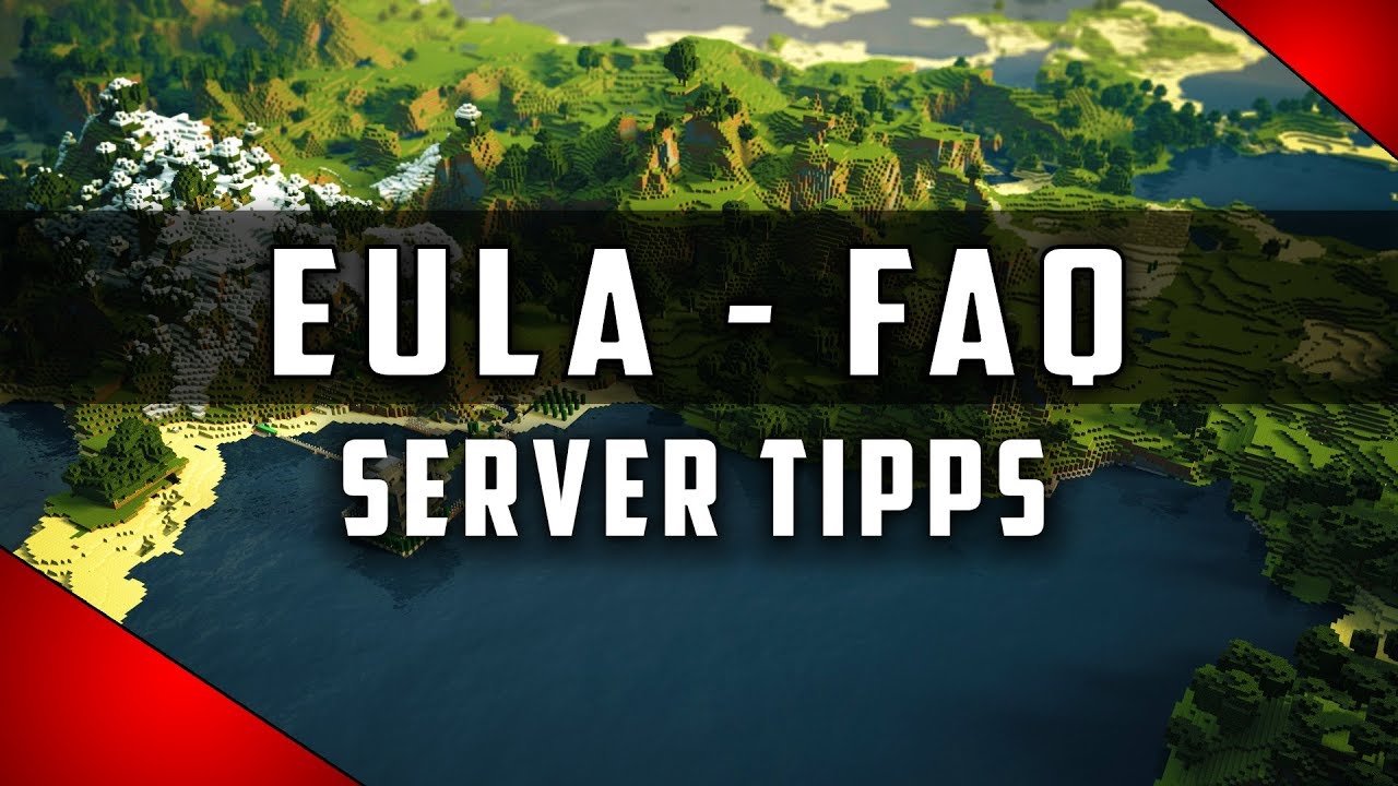 FRAGEN UND ANTWORTEN ZUR EULA 📺 MINECRAFT SERVER TIPPS | Minecraft ...
