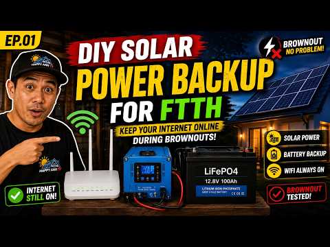 Brownout? My WiFi Stayed Online! | DIY Solar Backup for Fiber Internet