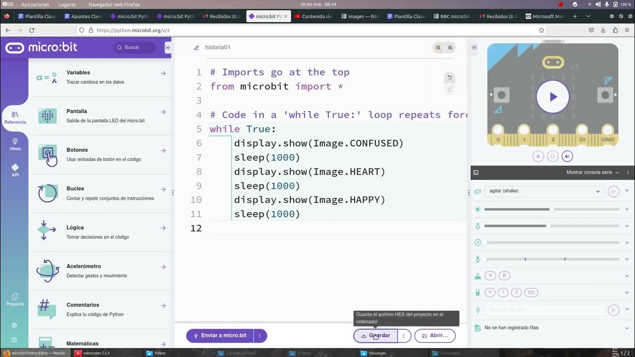 microPython Guardar un archivo como script de Python Proyecto STEAM ...