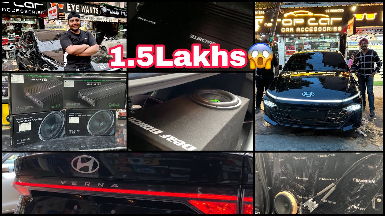 Loudest Verna 2023 📢| 2023 Verna Facelift Modification Done ☑️ |Verna ...