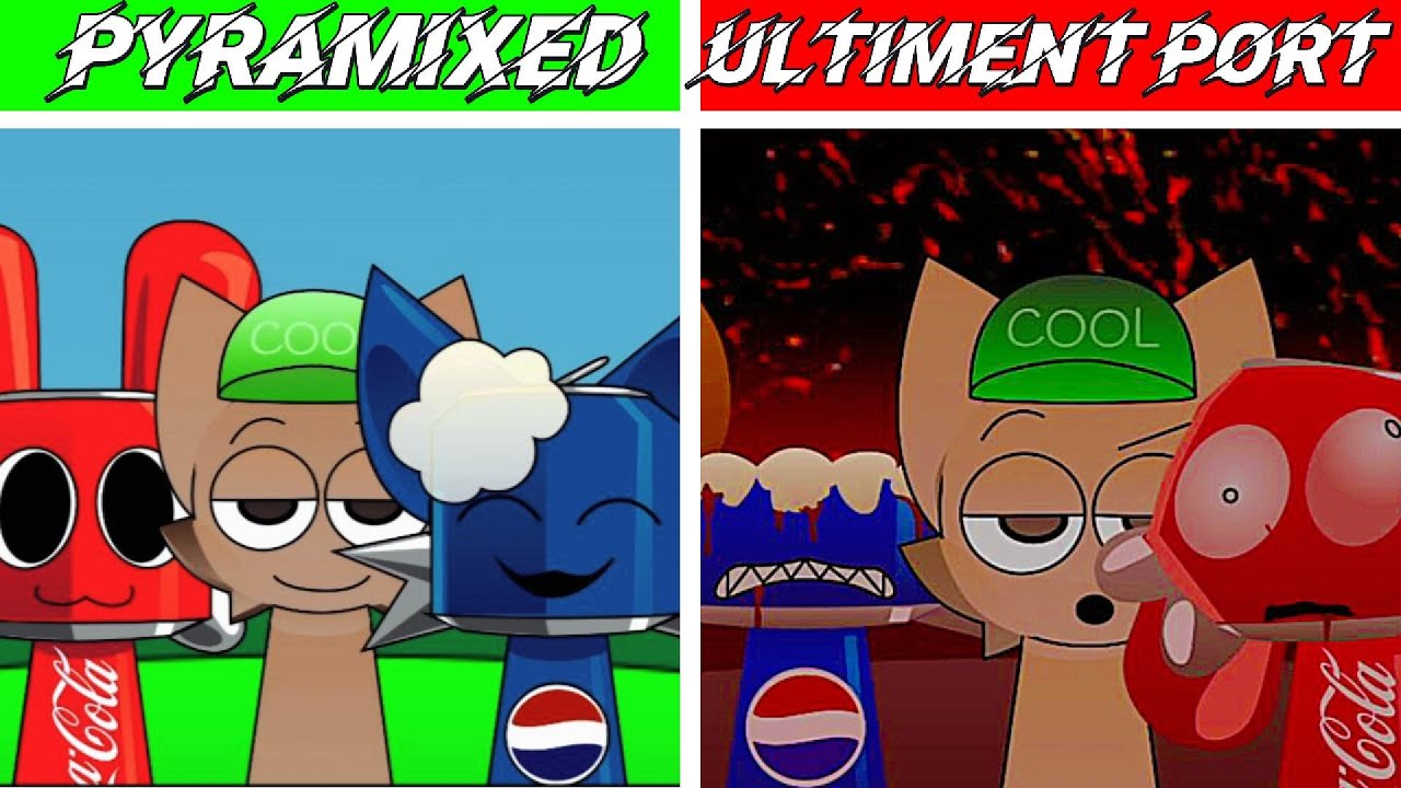 Sprunki Pyramix Ultimate Port MOD l normal vs horror - YouTube
