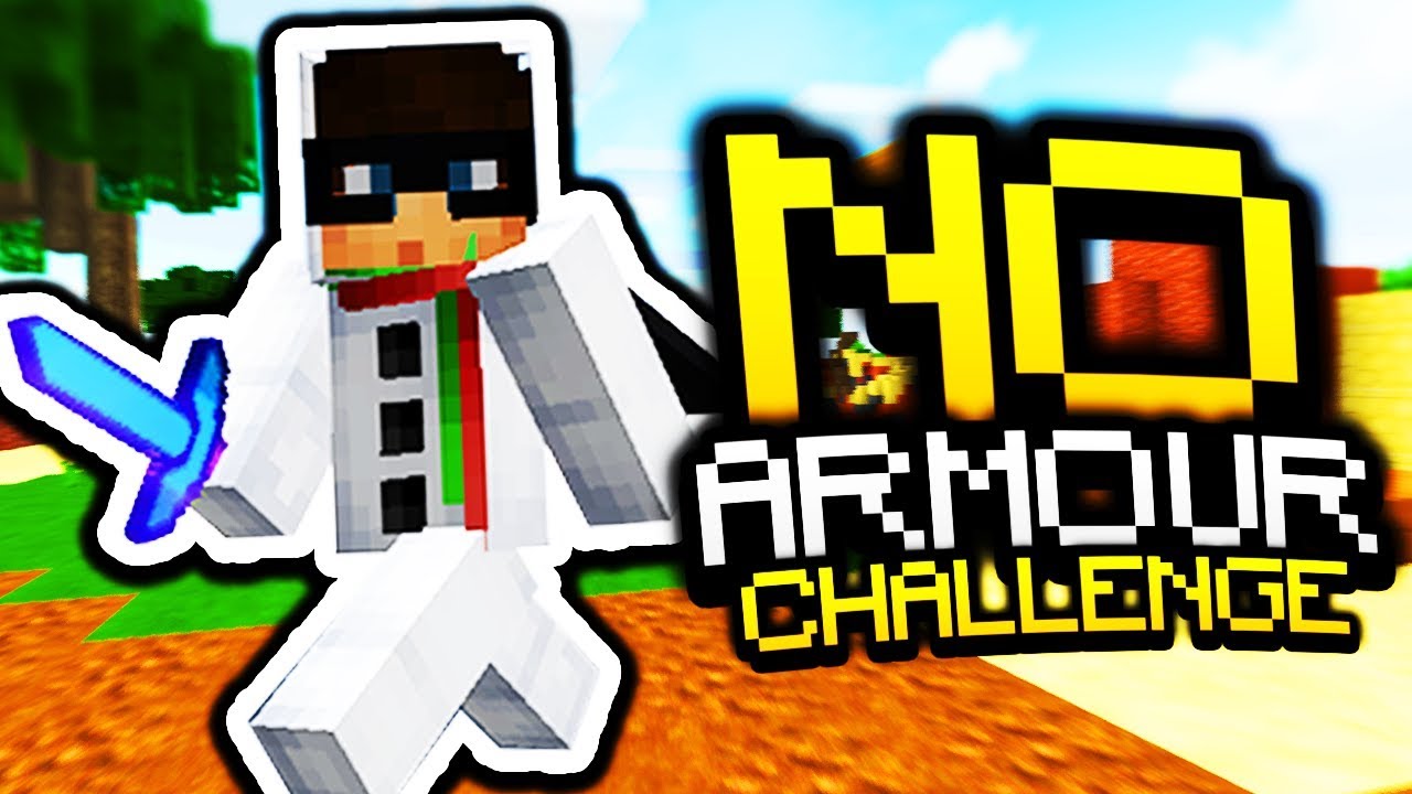 NO ARMOR CHALLENGE! - Minecraft Hypixel SkyWars - YouTube