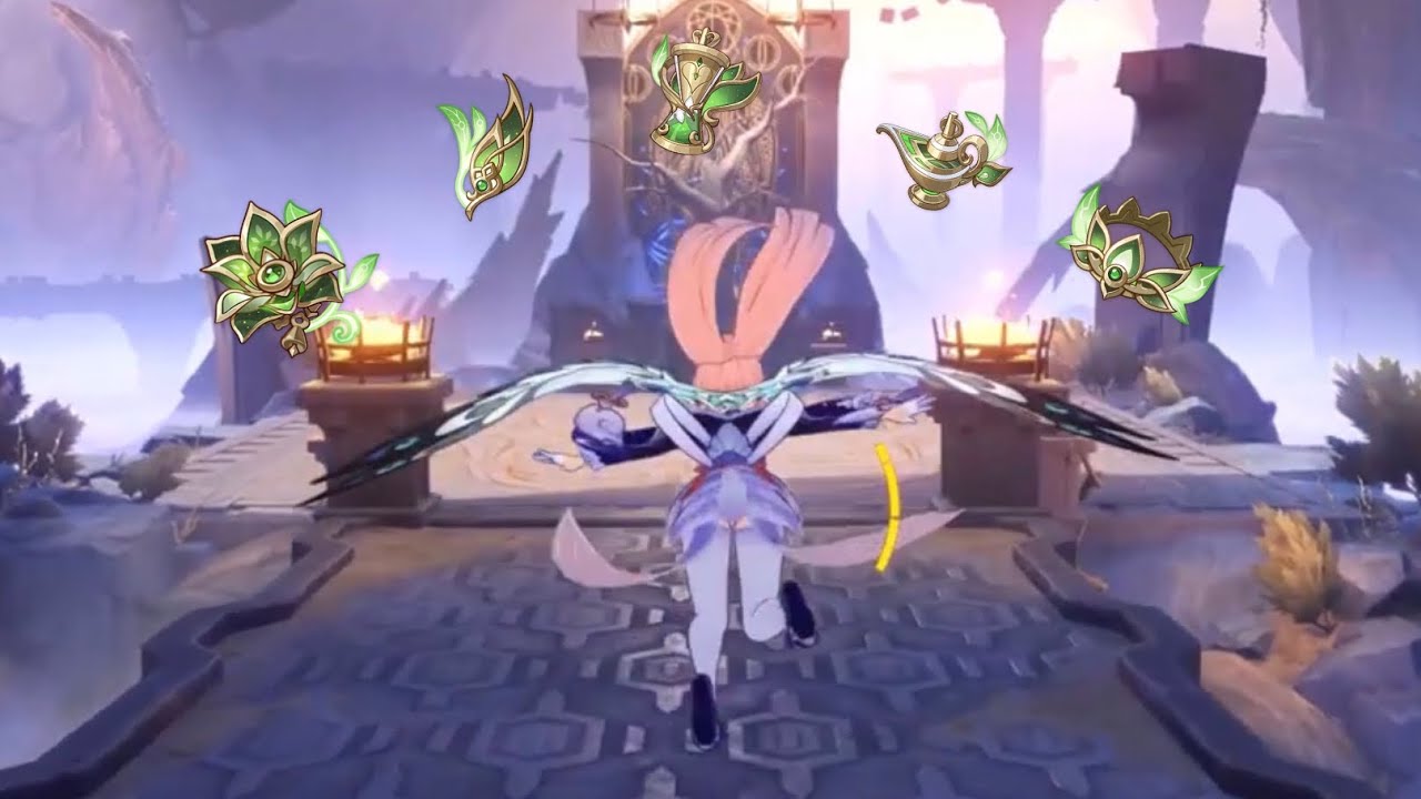 doing the new dendro artifact domain | genshin coop - YouTube