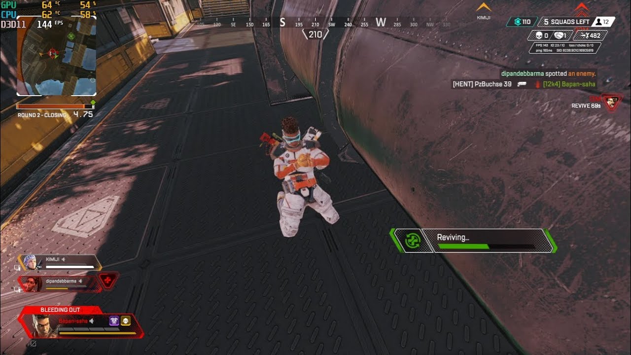 Apex Legends Self Revive clutch 1v3 (Cinematic Edit) - YouTube