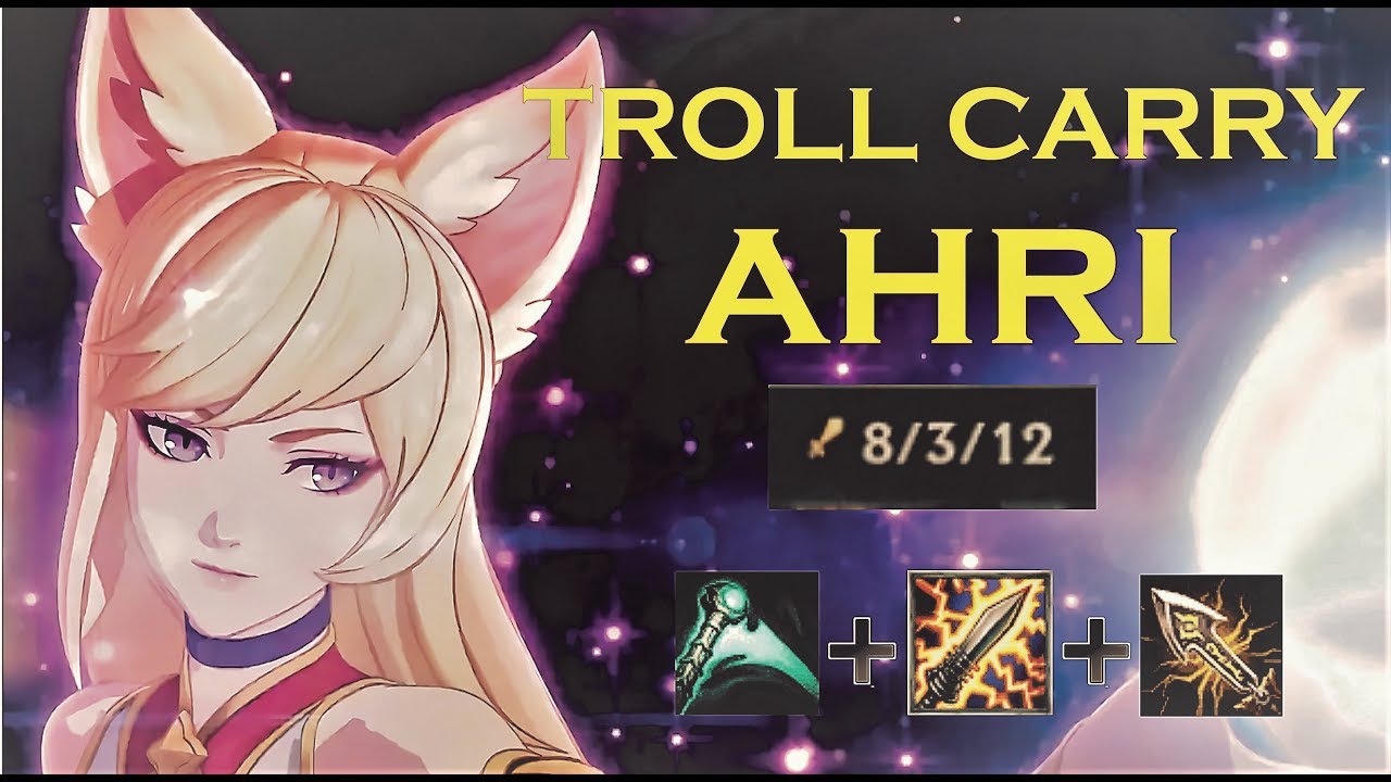 BOT LANE AD CARRY AHRI.....!!!! [ LEAGUE OF LEGENDS ] - YouTube