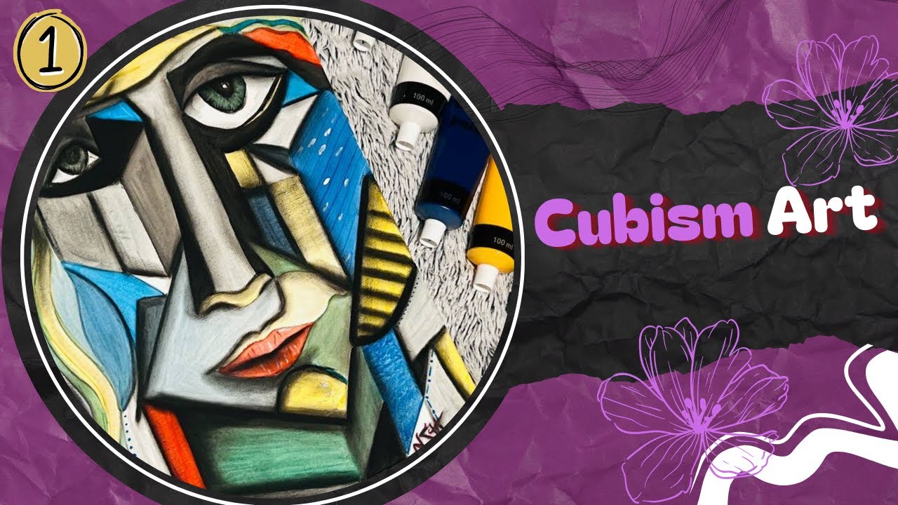 Abstract Cubism Portrait | Acrylic Art Inspired by Picasso - YouTube