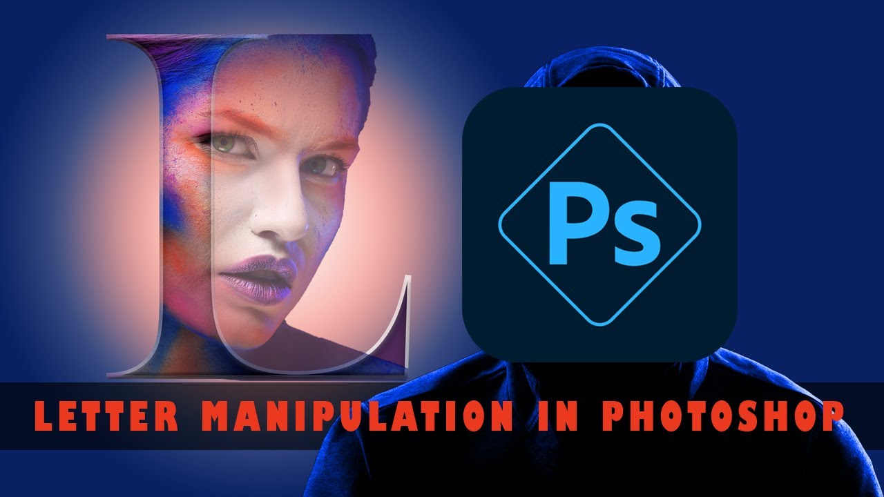 Letter L Portrait Design in Photoshop | Masking Effect Tutorial ...
