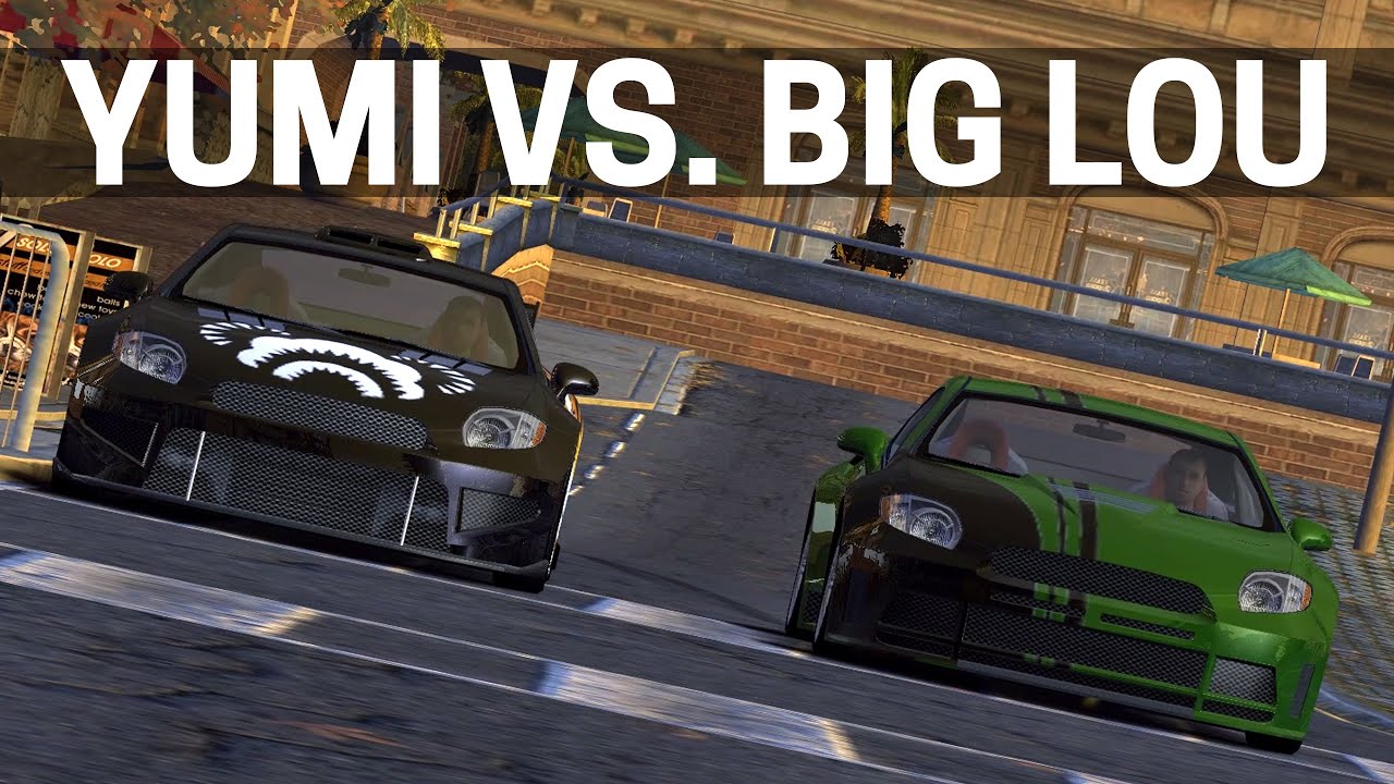 NFS Most Wanted - YUMI vs. BIG LOU Full Race - YouTube