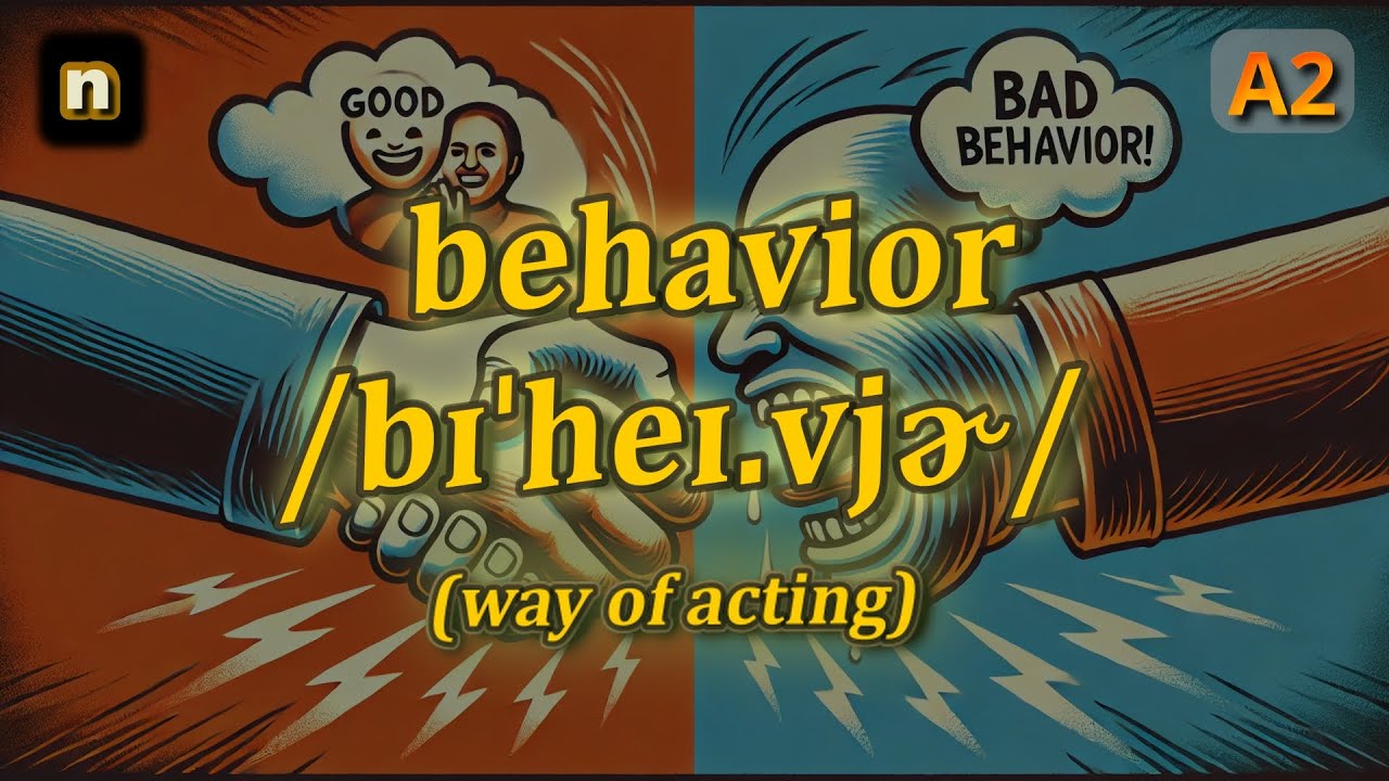 [n] Behavior meaning (way of acting) with 5 examples - YouTube
