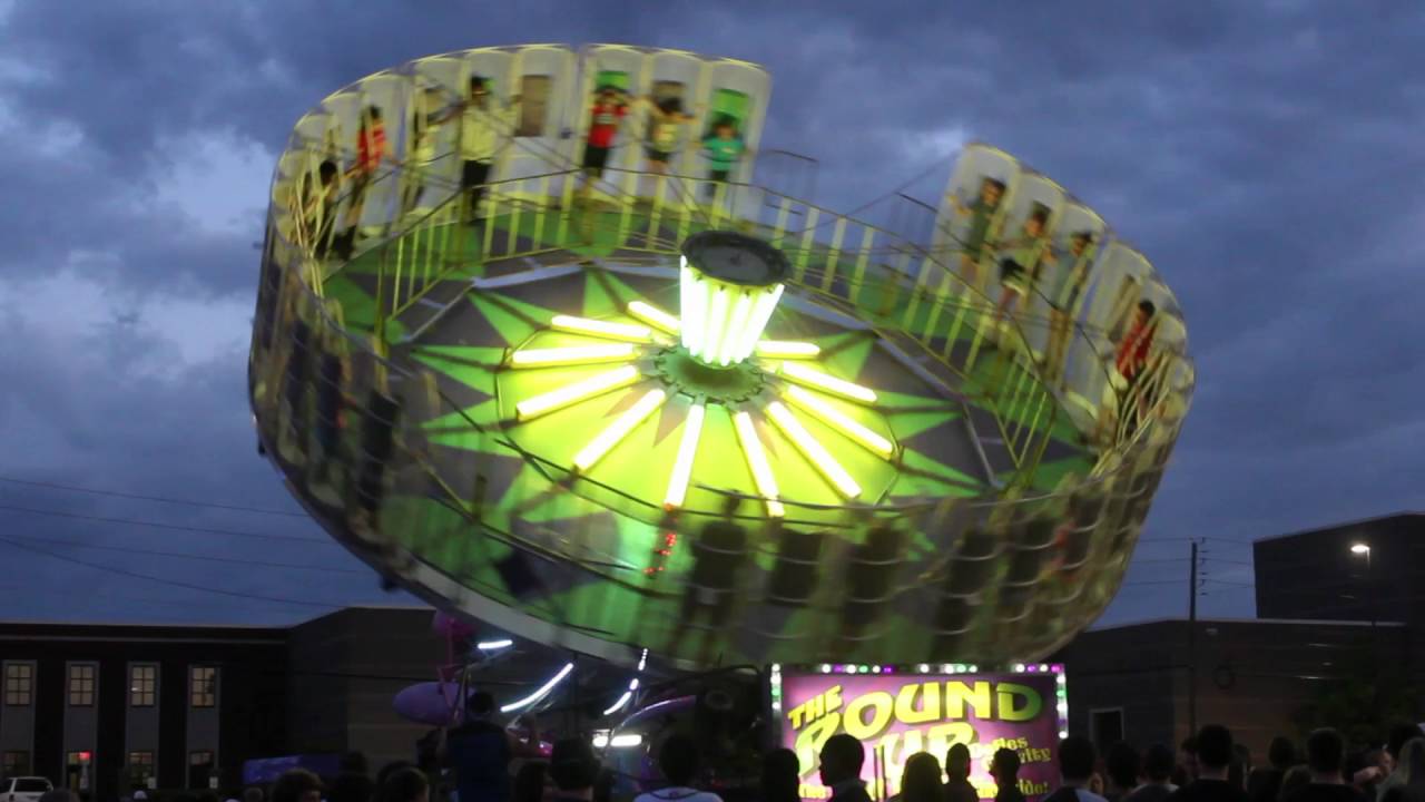 Magnolia Festival Carnival ride 'The Round Up' April 22 2016 - YouTube