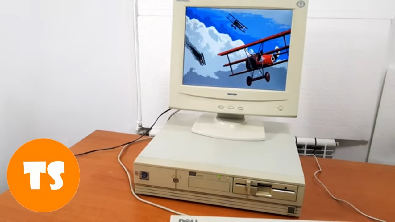 ⭐Retro PC: MS-DOS Red Baron Gameplay. Intel 386SX 20MHz ⭐ - YouTube