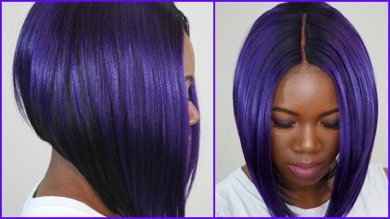 Dope purple bob: MLC 159 wig - YouTube