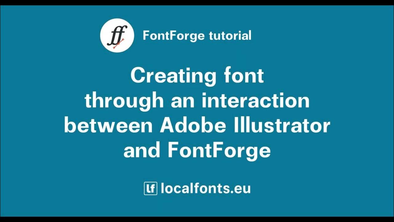FontForge. Creating font through an interaction between Adobe Illustrator and FontForge - YouTube