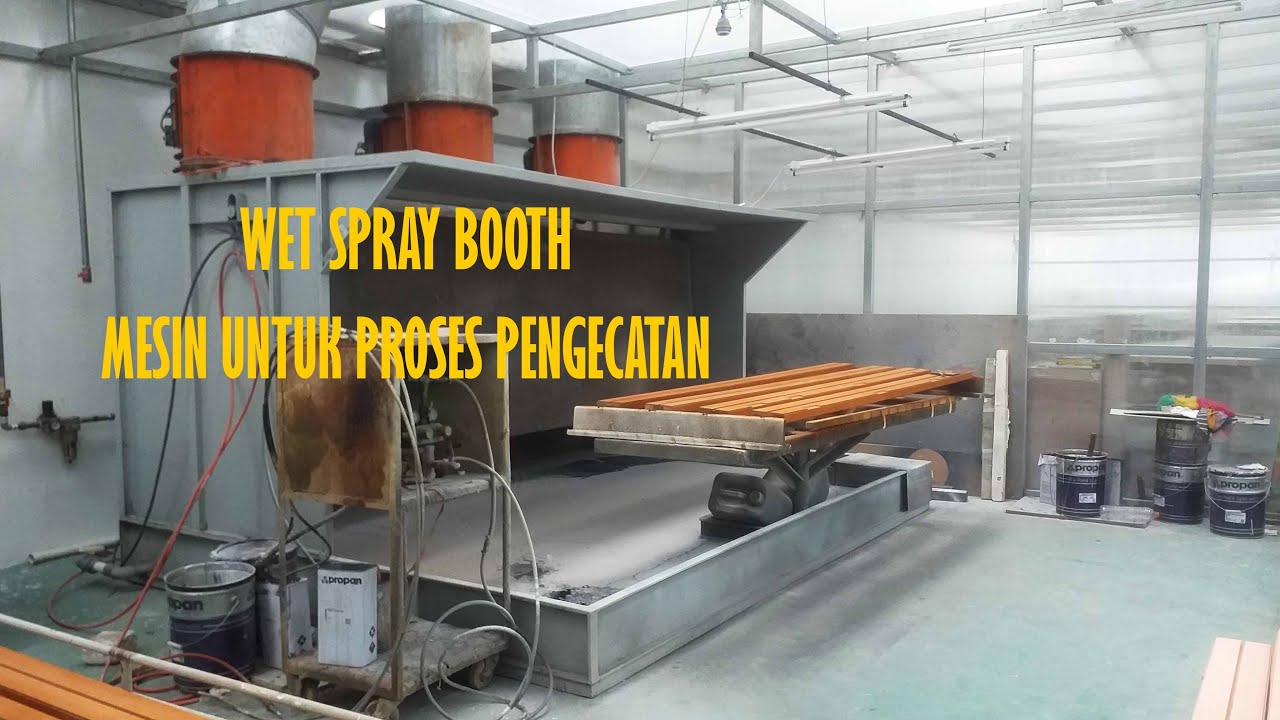 [REVIEW] MESIN CAT SPRAY BOOTH BASAH UNTUK PENGECATAN - YouTube