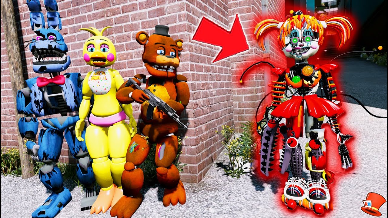 Can the Animatronics BEAT Evil SCRAP BABY? (GTA 5 Mods FNAF RedHatter ...