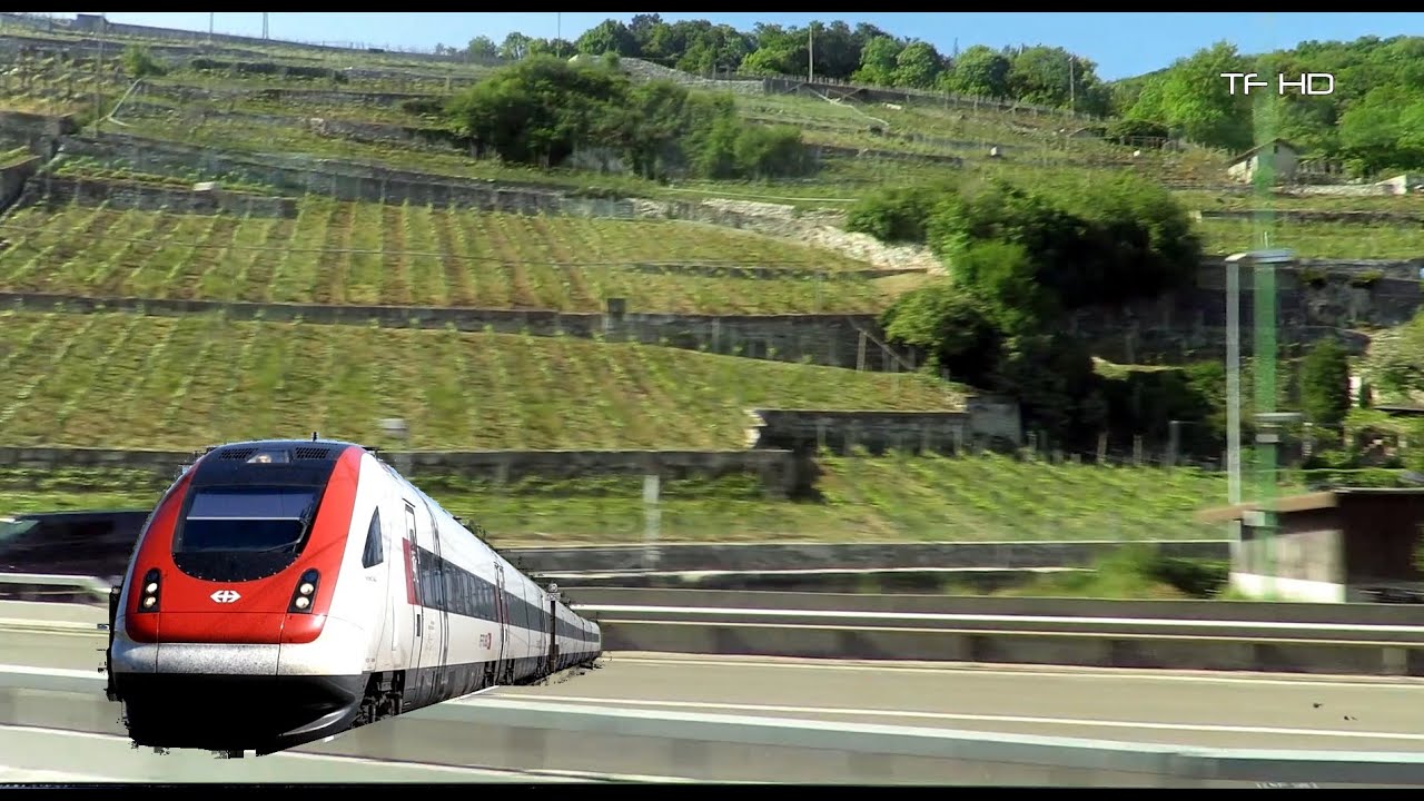 Zug Mitfahrt Geneve - Zurich , Ligerz-Biel , Train ride, Viagem de trem ...