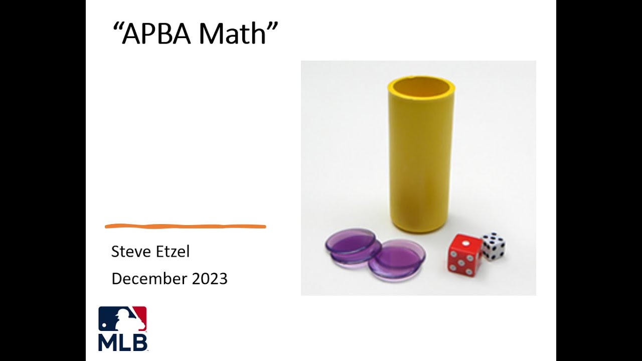 APBA Math: A Look Under the Covers of APBA's Baseball Game - YouTube