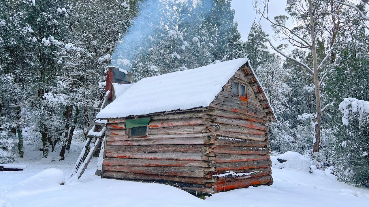 Snowed in Remote Wilderness Cabin - YouTube